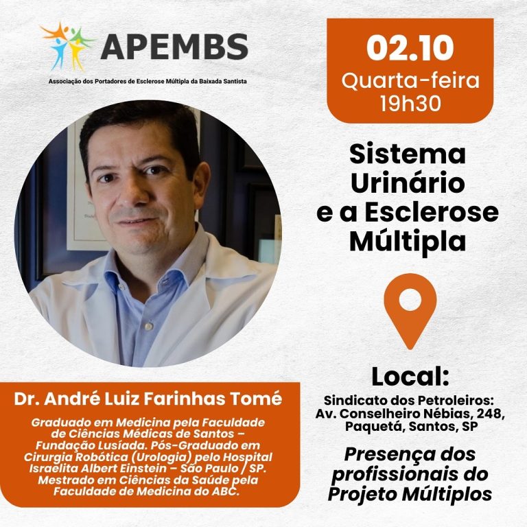 Palestra – Sistema Urinário e a Esclerose Múltipla – APEMBS